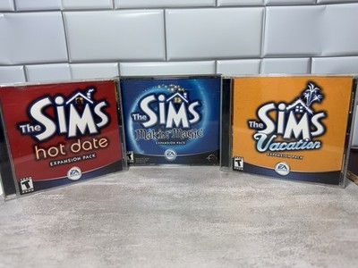 The Sims (PC, 2000), Vacation, hot date, making magic Lot Of 3 discs ...