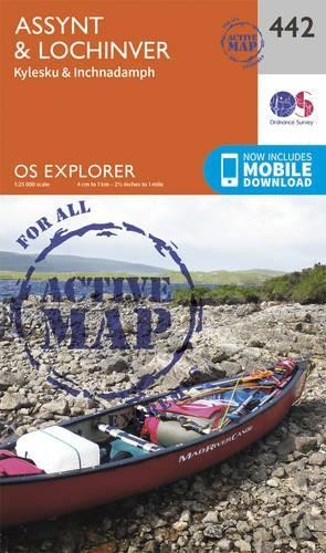 Assynt and Lochinver (Map) OS Explorer Active Map | eBay UK