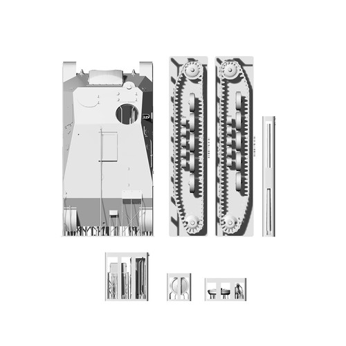 SSMODEL SS87607 1/87 HO Scale Railway Military Model Soviet SU57B Tank ...