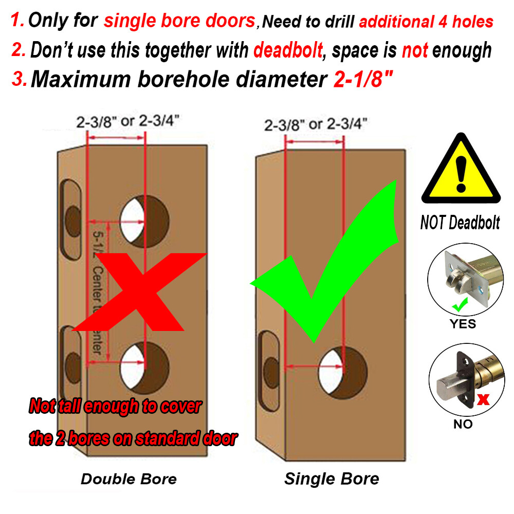 Door Lock Keyless Keypad Entry Mechanical Combination Code Lock High ...
