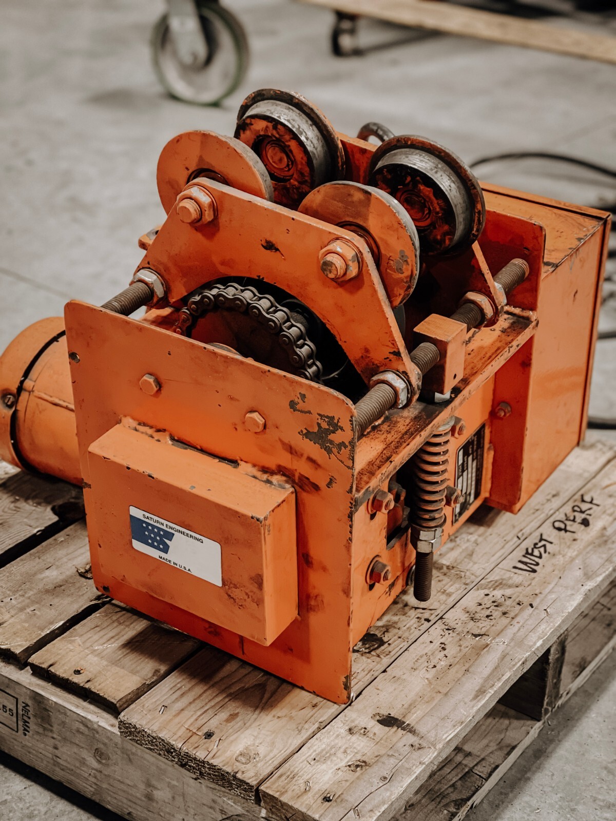 Monorail Tractor Power Drive trolley 4000LB 3 Phase 460V Saturn (Item ...