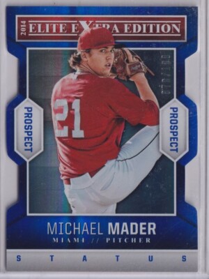 2014 Elite Extra Edition Prospects Status Blue #63 Michael Mader | eBay
