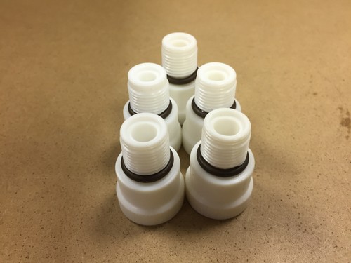 Adapter PTFE 6.3mm 1/4" Thermometer Tubing 15.75mm OD Thread with O ...