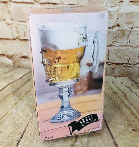 SKULL Glass Pirate's Goblet w/Box 17oz. by Artland 9"H | eBay