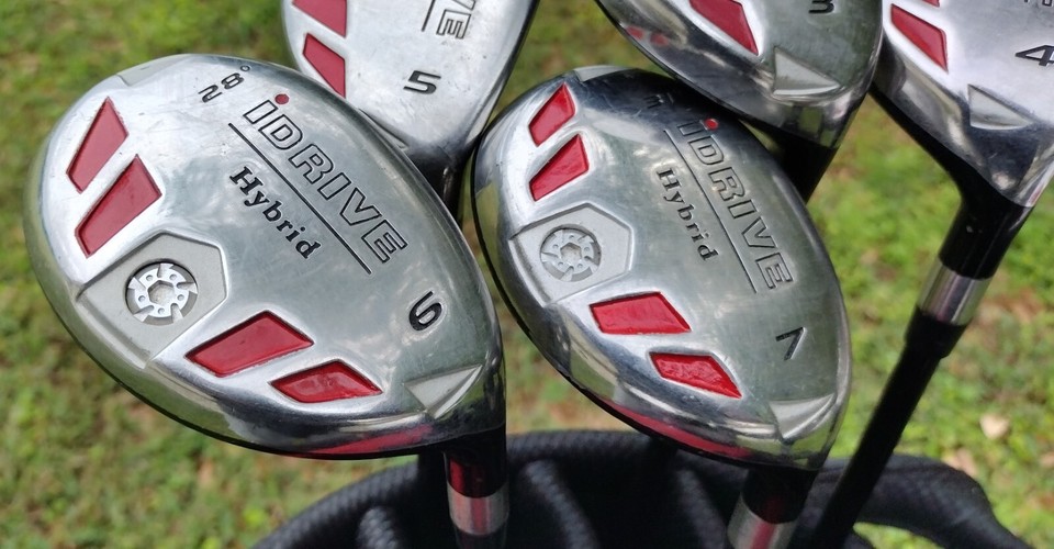 iDrive Hybrid Set 9pc Golf Club Set 3-PW & SW Graphite X-Power Shafts ...