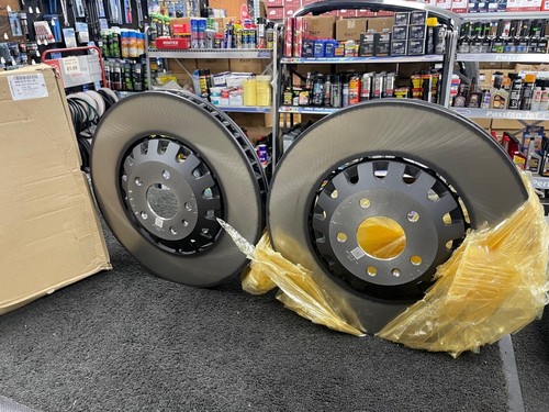 AUDI Q7 Q8 SQ5 VW TOUAREG FRONT BRAKE DISCS PAIR GENUINE AUDI 375mm ...