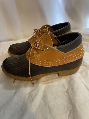 LL Bean Maine Hunting Shoe Brown Gumshoe Duck Low Top Outdoor Men's ...