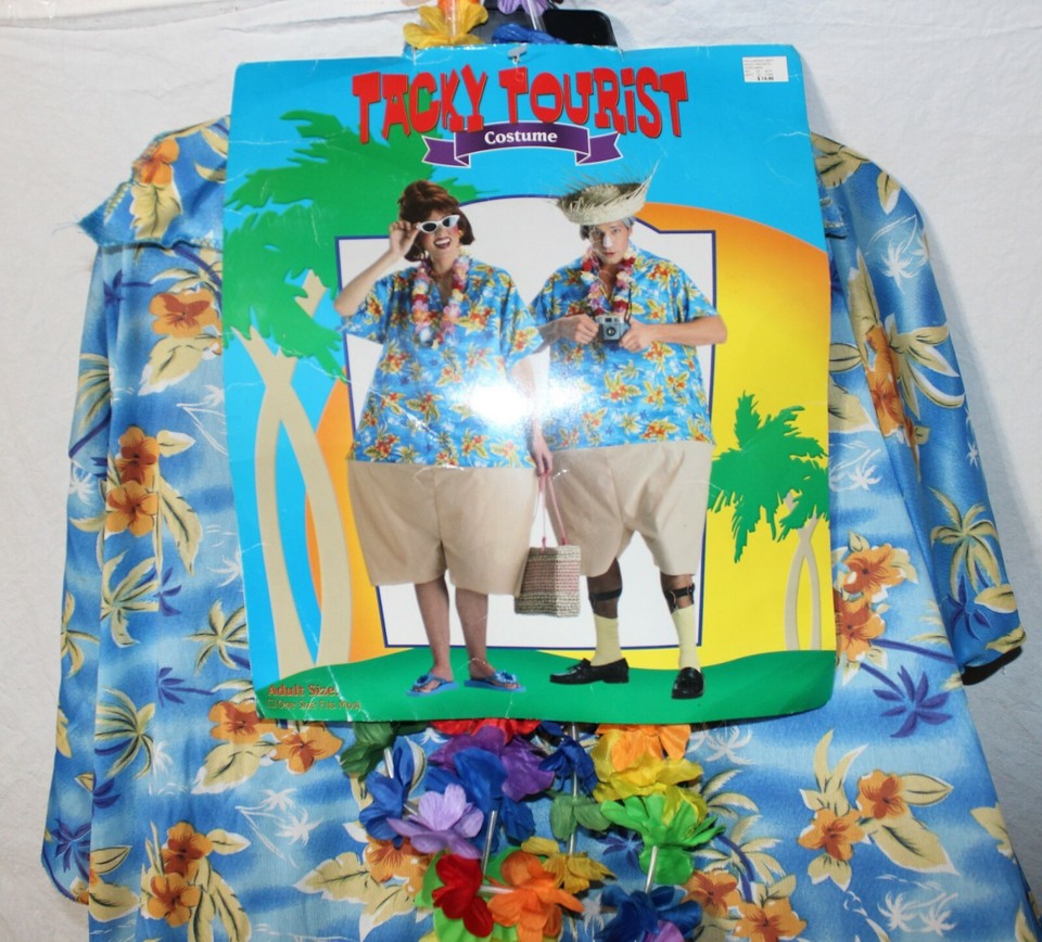 Tacky Tourist Tropical Traveller Vacation Hawaiian Funny Womens Mens ...