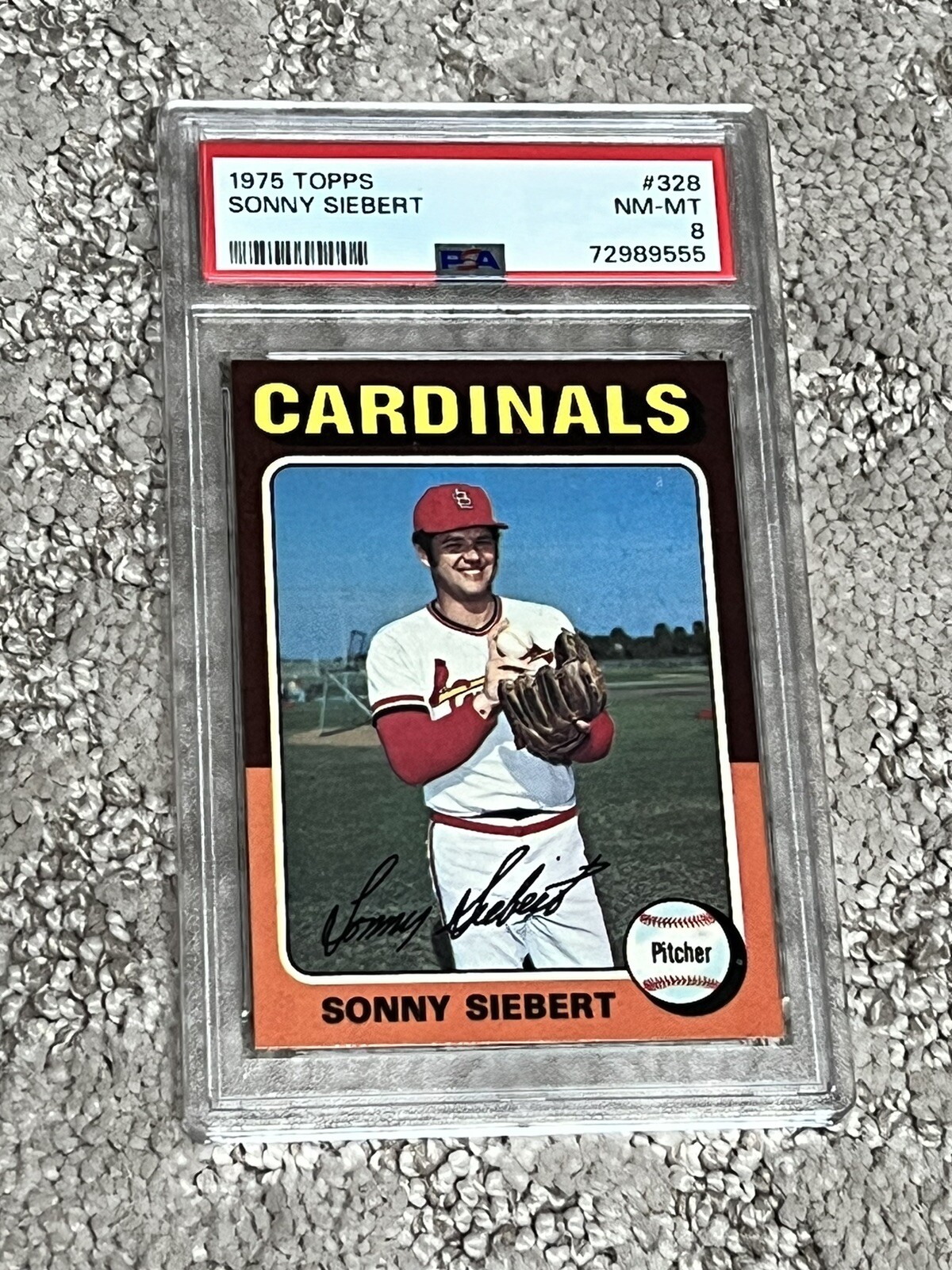 PSA 8 BASEBALL CARD 1975 TOPPS SONNY SIEBERT ST LOUIS CARDINALS | eBay