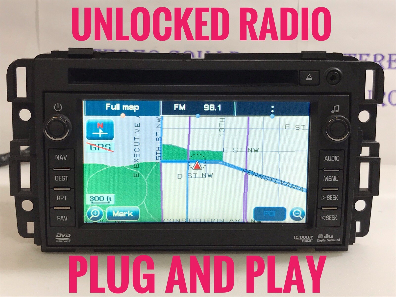 2010-2012 GM Chevrolet Traverse DVD Navigation Radio Receiver OEM ...