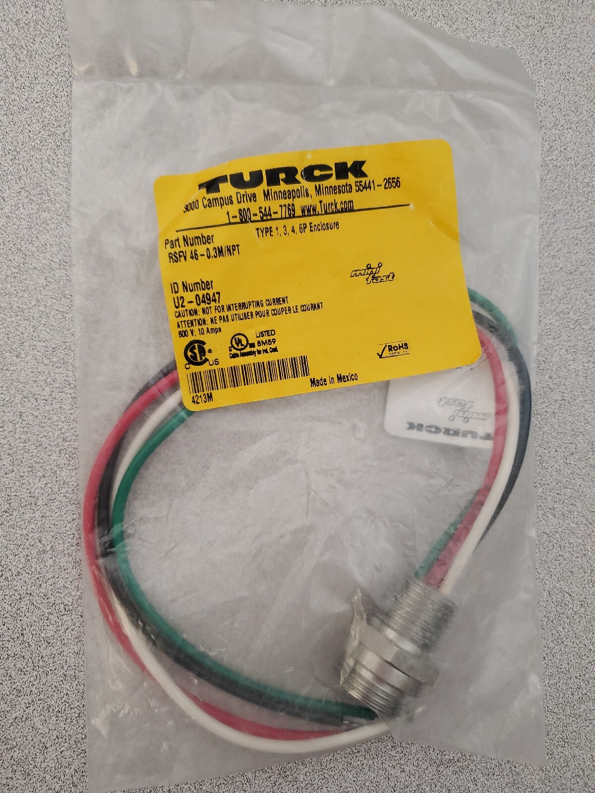 RSFV 46-0.3M/NPT (Turck) | eBay