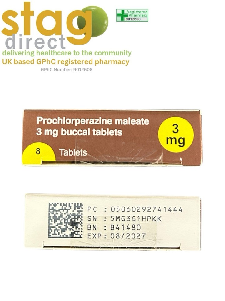 Prochlorperazine 3mg Buccal Tablets - Buccastem - 8 Tablets - Brands ...