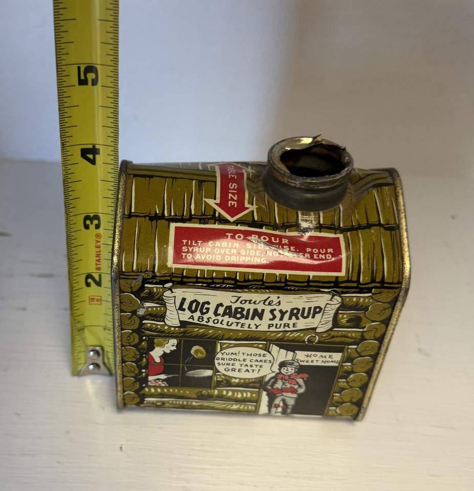 Vintage Towle’s Log Cabin Syrup Tin 1930s | eBay