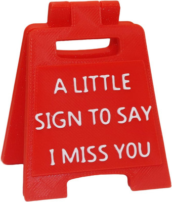 A Little Sign to Say I Miss You, Long Distance Funny Gift for Boyfriend ...