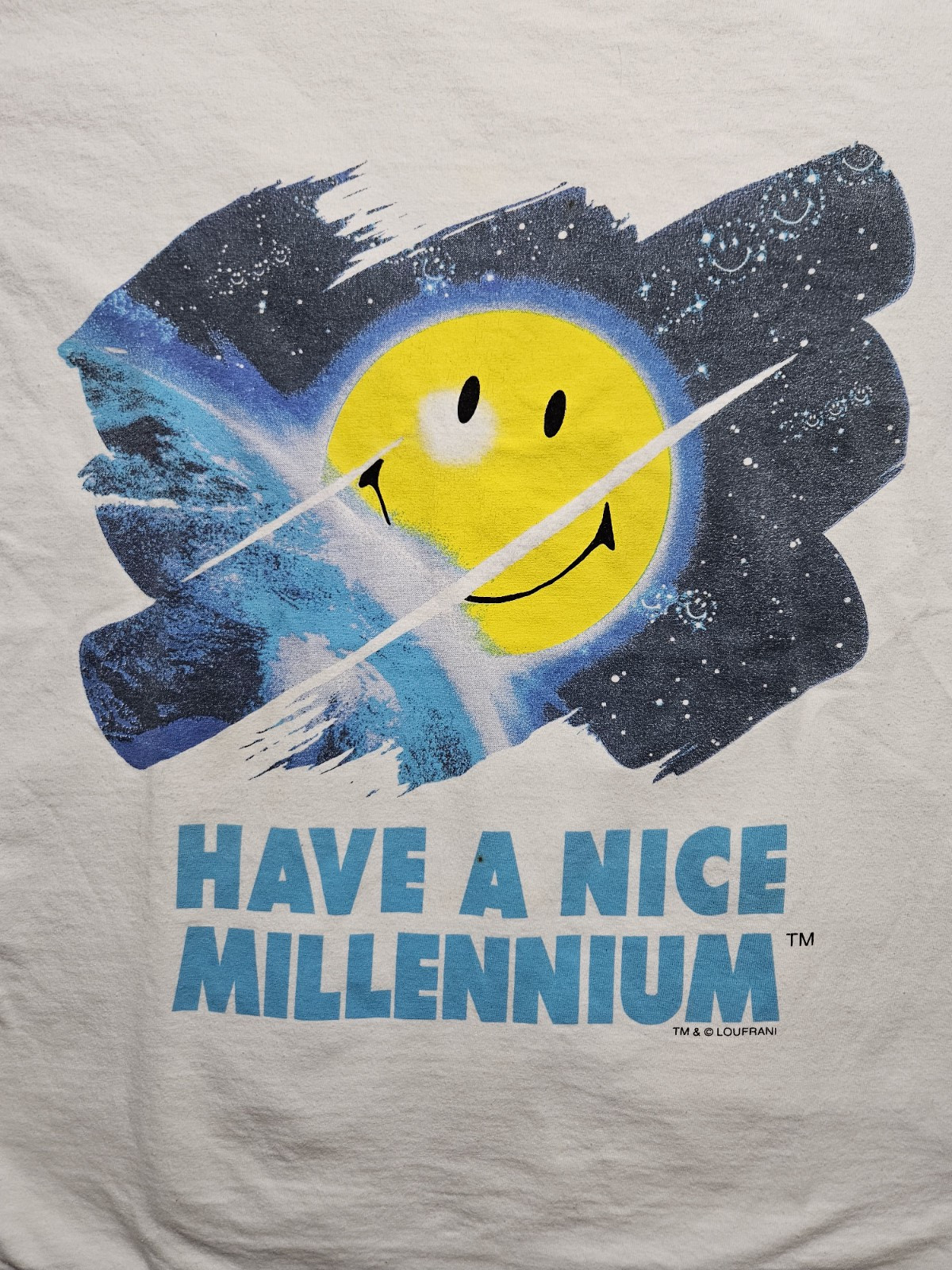Vintage Official Smiley Brand Millennium 2000 Y2K T-s… - Gem