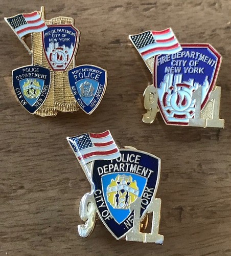 N.Y.P.D. (New York) 911 Pins x 5& Cloth Patches NYPD Canine/Detective ...