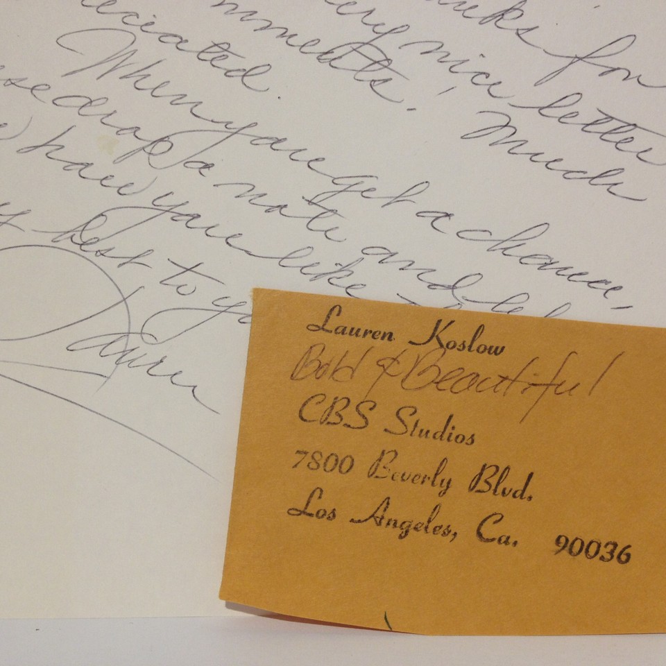 Bold and The Beautiful Soap Opera SIGNED Fan Photo Autograph LOT ...