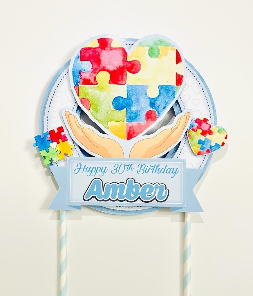 Personalized Autism Autistic Kids Themed Cake Topper | eBay