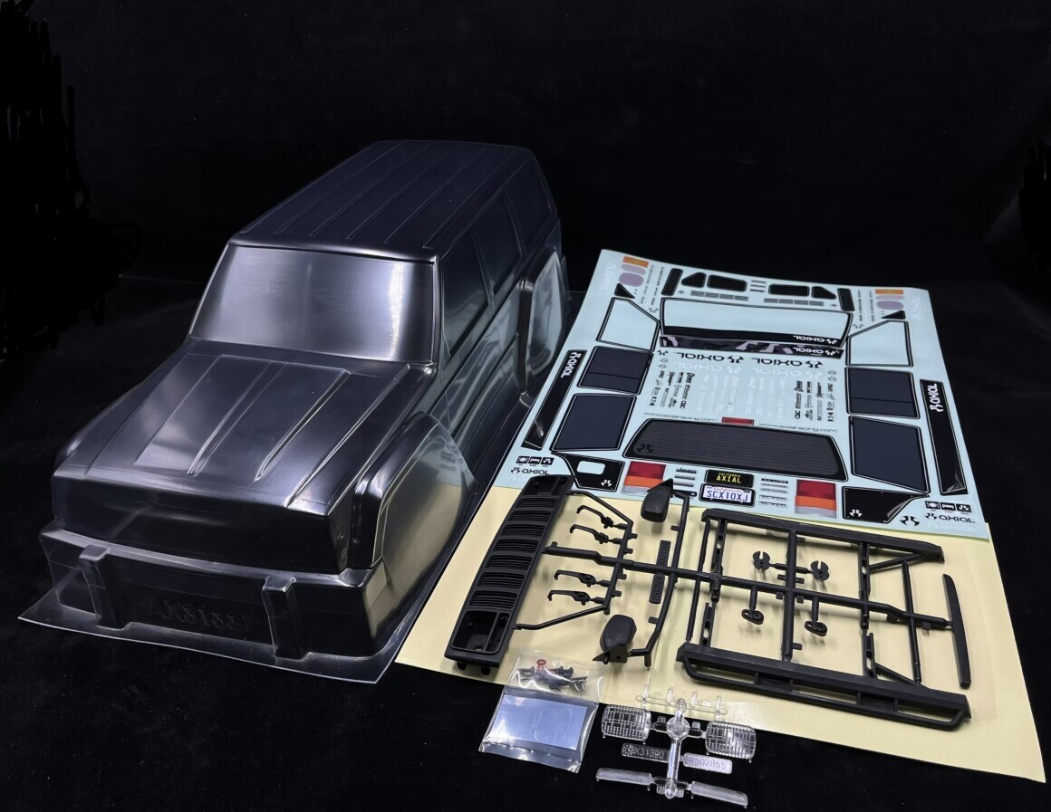 1/10 Crawler Body Axial SCX10 II 2000 Jeep Cherokee Clear PC Body Scale ...