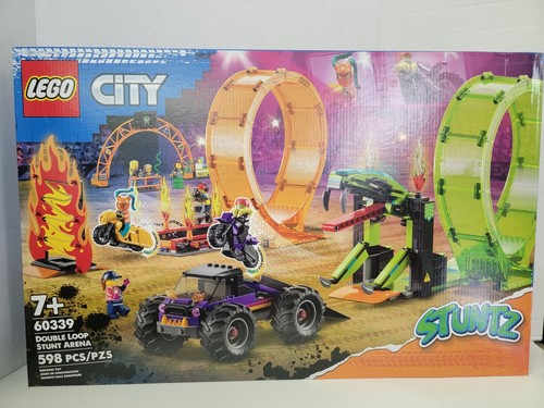 LEGOS 60339 STUNTZ MONSTER TRUCK TRACK DOUBLE LOOP STUNT ARENA SET ...