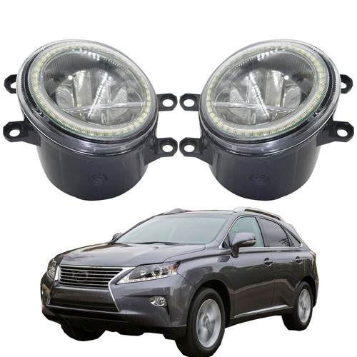 LED Fog Light + Angel Eye Rings Daytime Running Lights DRL Fit For ...