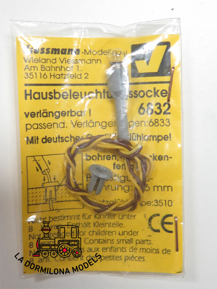 6832 VIESSMANN House illumination socket with bulb E 5,5, clear - NEW ...