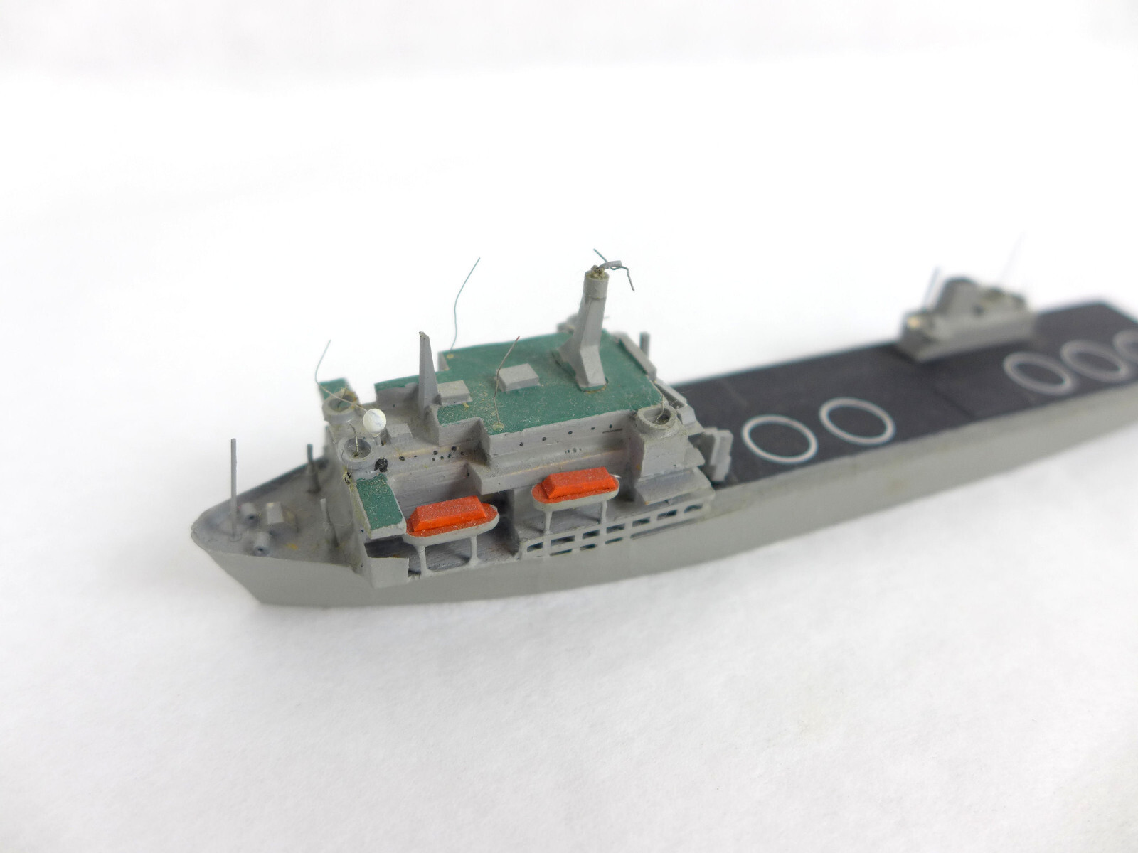 1:1250 Waterline SHIP MODEL Scratch built hand made RFA Argus Ron ...