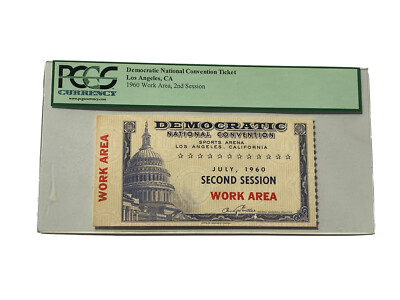 1960 Democratic National Convention Full Work Ticket Session 2 John ...