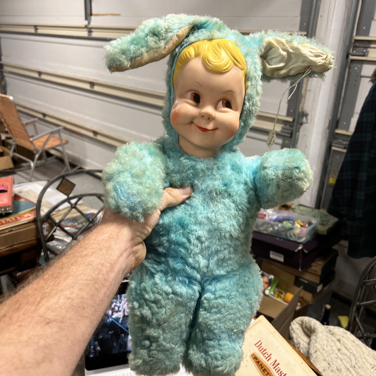 VINTAGE RUBBER FACE BABY DOLL BUNNY RABBIT RUSHTON 1964 21” | eBay