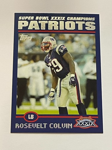 2005 Topps Football Super Bowl Champions #28 - Rosevelt Colvin ...