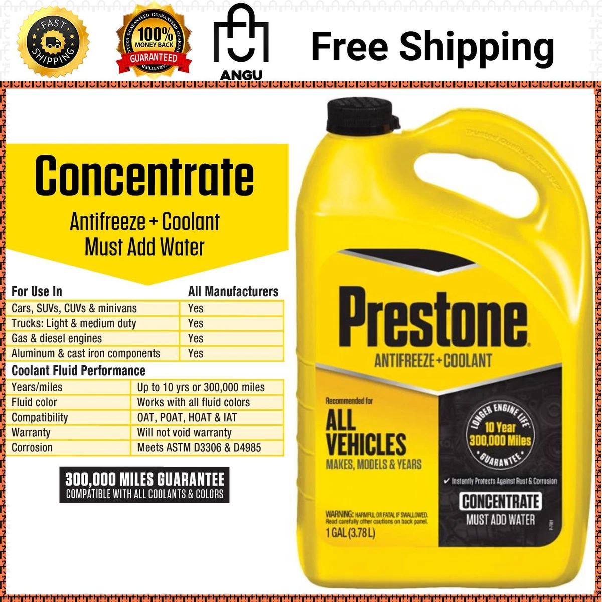 Prestone Antifreeze Color
