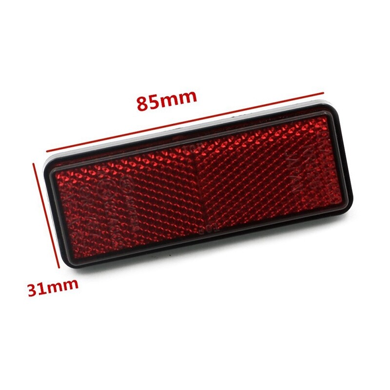 Red Light Rear Motorbike Scooter Bike Reflector Number Plate ReN2 ...
