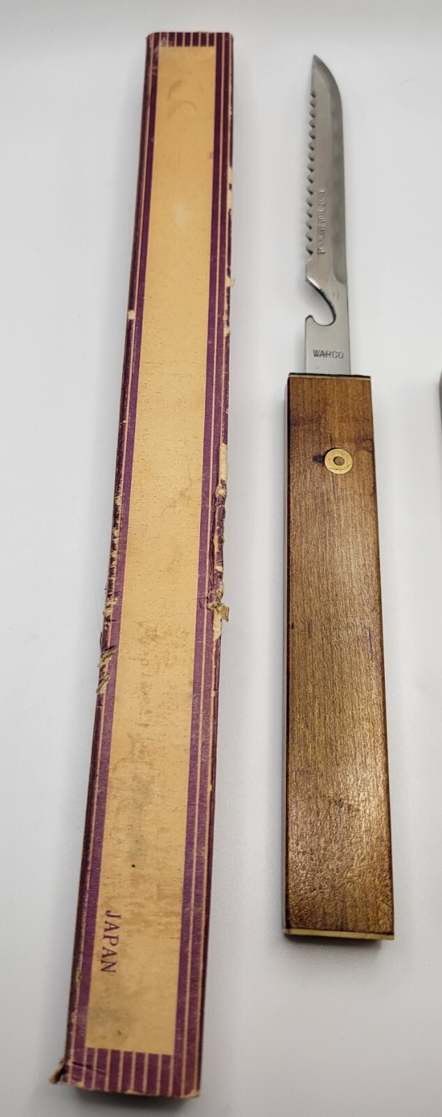 Vintage WARCO.Floating Fish Knife Made In Japan Sharp Tifco fasteners ...