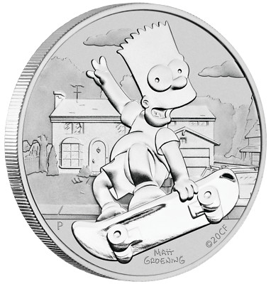 2020 Simpsons BART SIMPSON $1 Silver .9999 Dollar Bullion Coin | eBay
