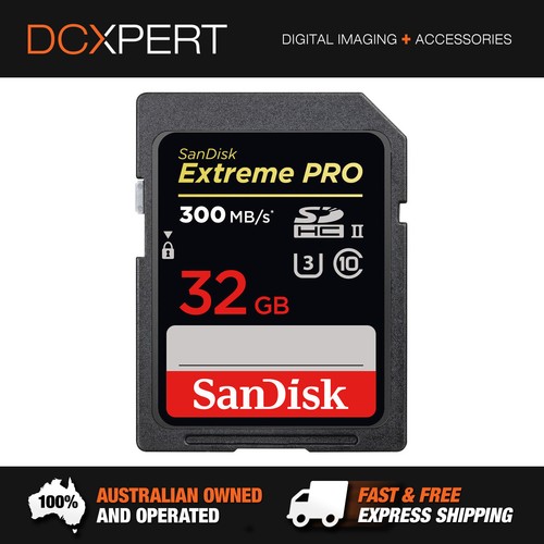 SANDISK 32GB EXTREME PRO SDHC MEMORY CARD 300MB/S (SDSDXPK-032G-GN) | eBay
