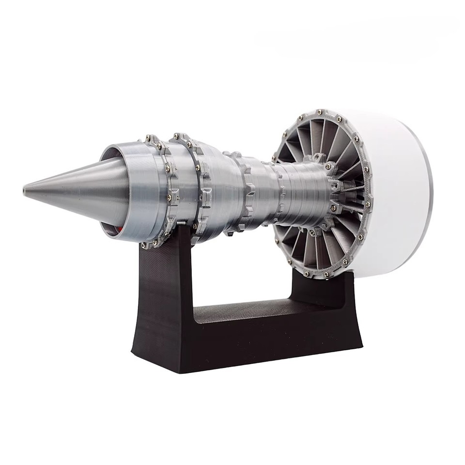 A380 Turbofan Jet Engine Model LED Motorized Fan 3D Printed Aviation ...