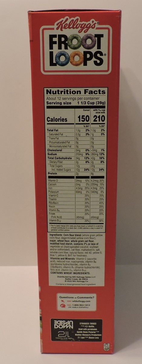 Fruit Loops Ingredients Label