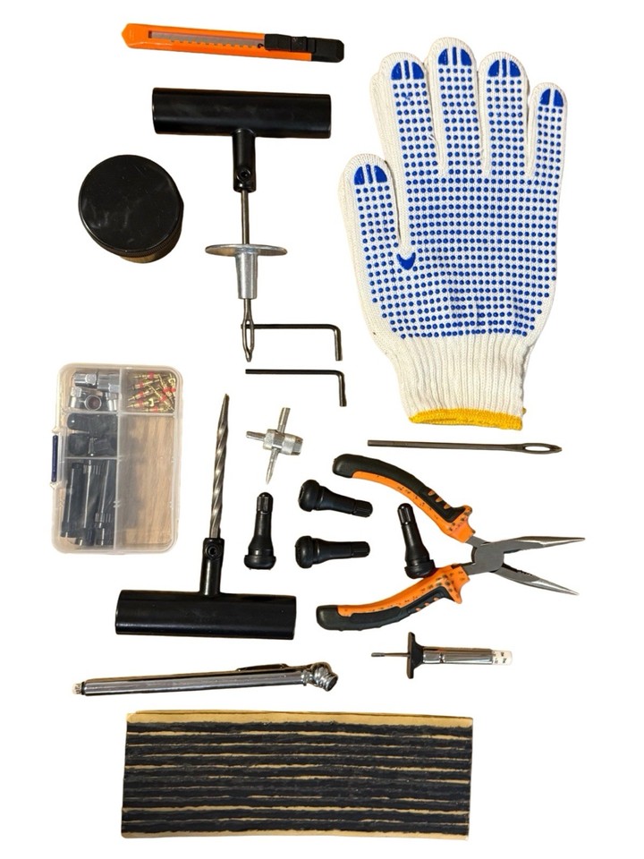 Tyre Puncture Repair Kit Heavy Duty For Cars Tractors & Agricultural ...