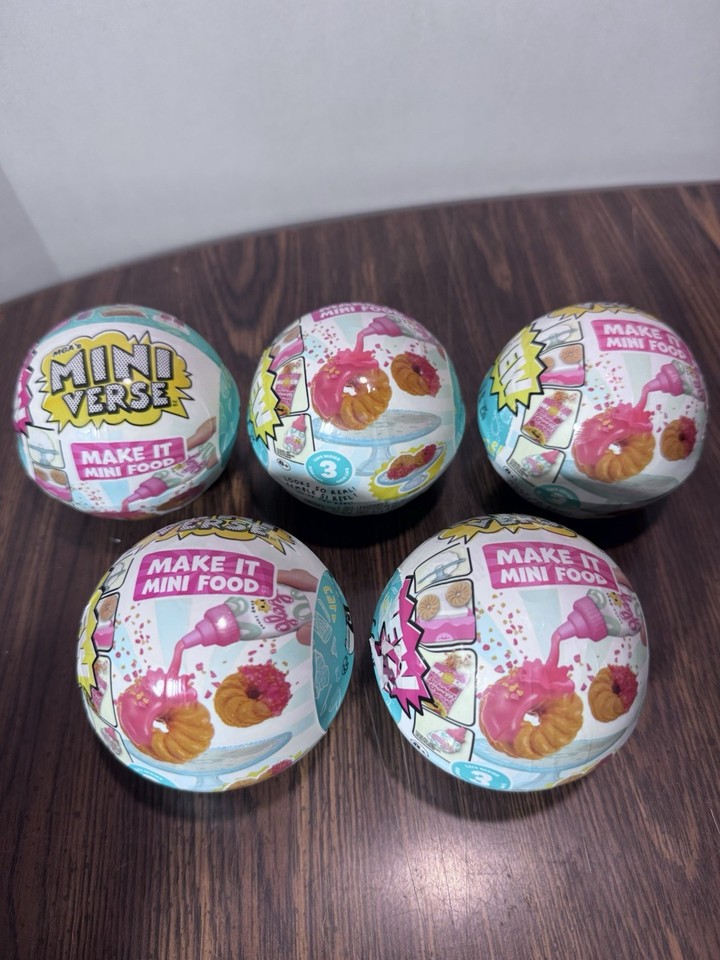 MGA's Mini Verse Make It Mini Food Cafe Series 3, LOT OF 5 BALLS | eBay