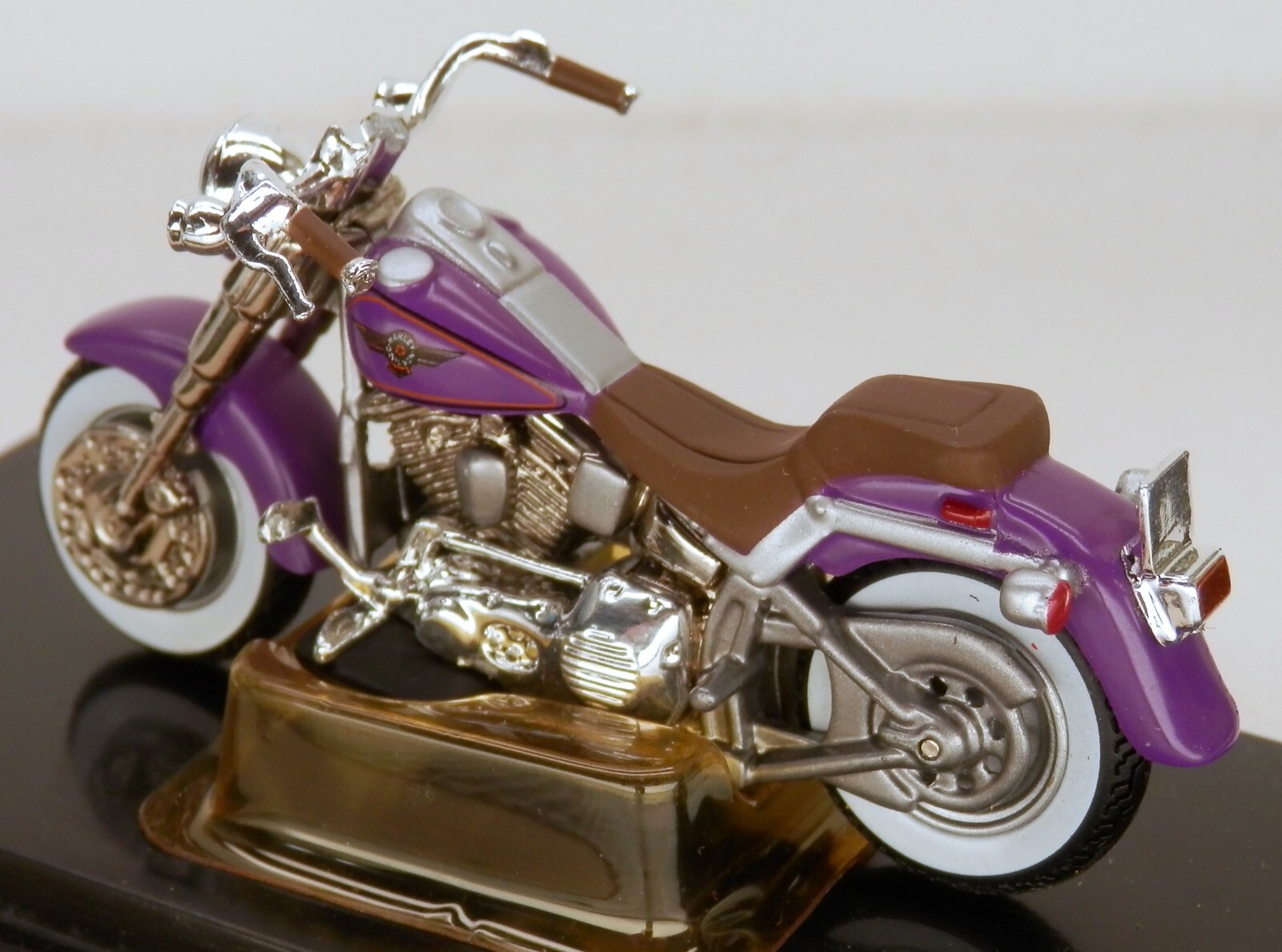 Hot Wheels Harley Davidson Fatboy Motorcycle Purple Fat Boy Cruiser ...