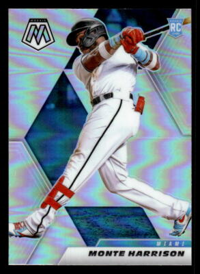 2021 panini mosiac #260 monte harrison silver holo | eBay