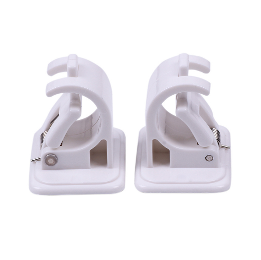 2pcs Hanging Rod End Hanging Clip Adhesive Wall Hanging Curtain Hanging ...