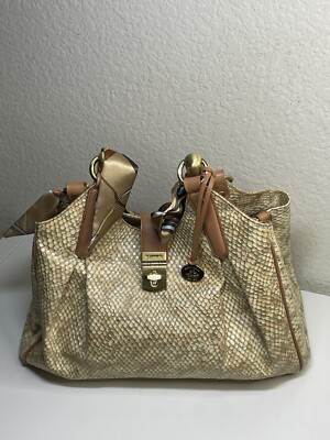 RARE EUC Beautiful Brahmin Elisa Brown Seville Python | eBay