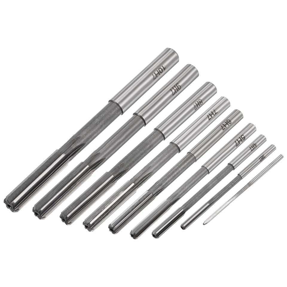 9 Pack Chucking Reamer Set H7 Lathe Machine Reamer Straight Flute 2mm ...