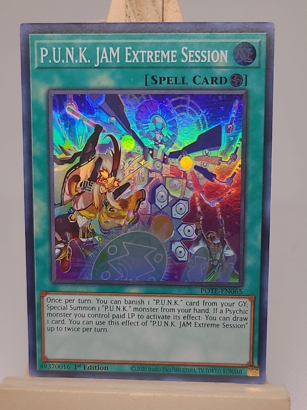 Yu-Gi-Oh! TCG P.U.N.K. JAM Extreme Session Power of the Elements POTE-EN065 1st Edition Super ...