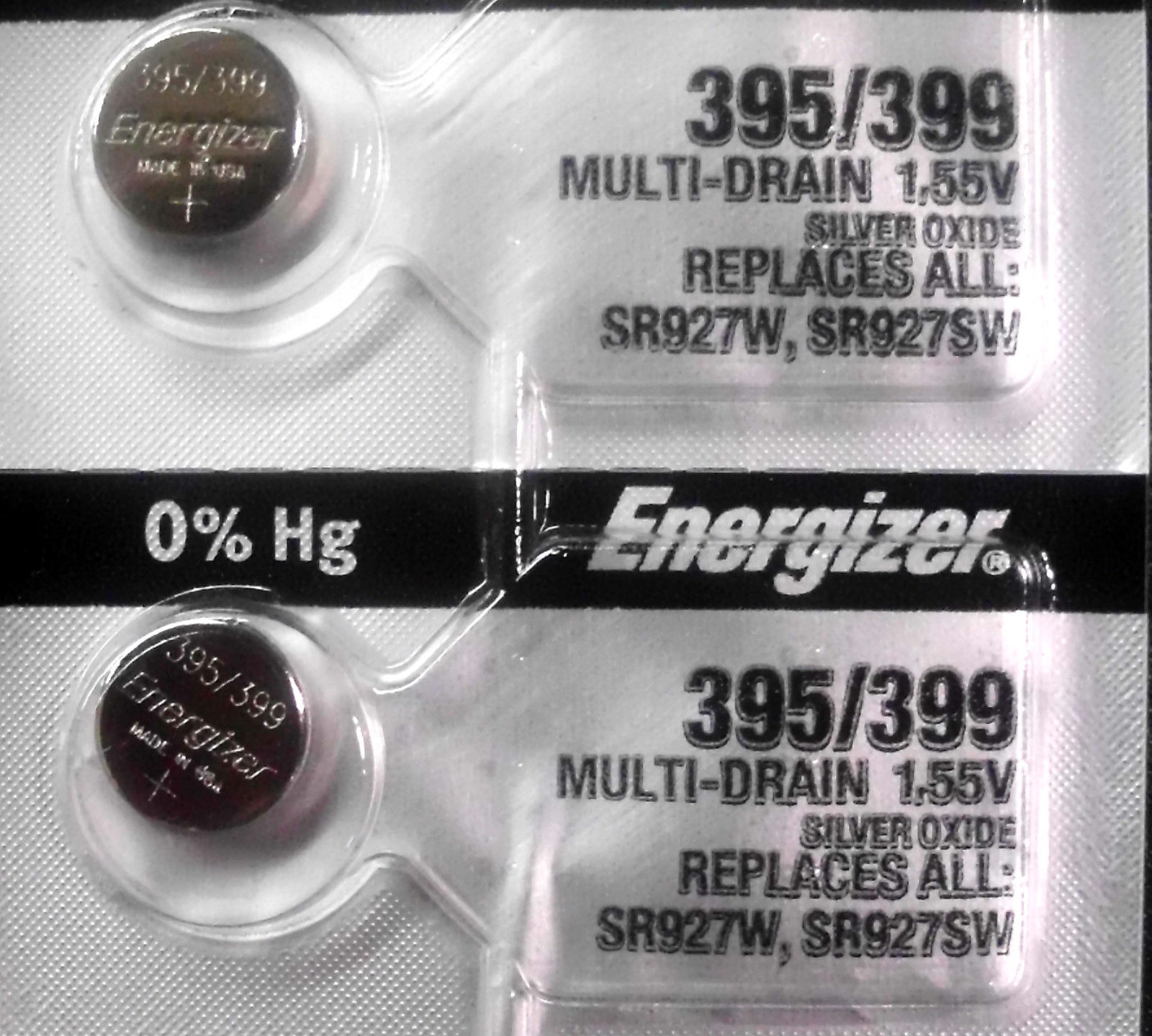 2 New ENERGIZER SR927SW SR927W 395 / 399 1.55V Watch Batteries Aussie ...