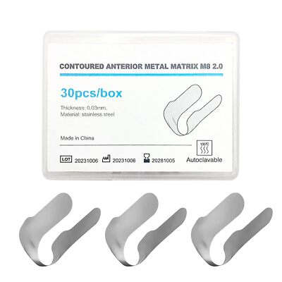 30pcs Dental Proximal Anterior Strips Twin Matrices Matrix Strip | eBay
