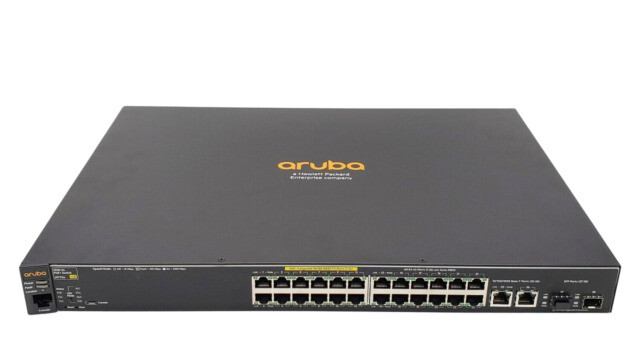 HPE Aruba 2530 24-Port Managed PoE Gigabit Ethernet Switch (J9779A) for ...