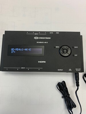 Crestron 4x1 4K HDMI Switcher - HD-MD4X1-4K-E | eBay