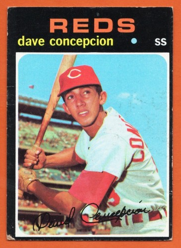 1971 Topps #14 Dave Concepcion VG-VGEX CREASE MARKED Cincinnati Reds ...